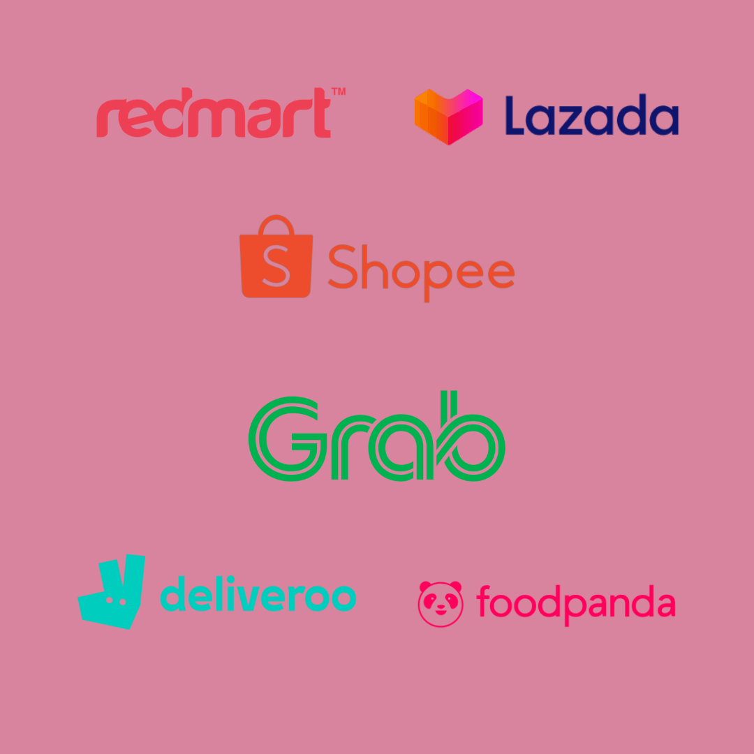 We are on Redmart, Lazada, Shopee, Grabmart, Pandamart & Deliveroo ...